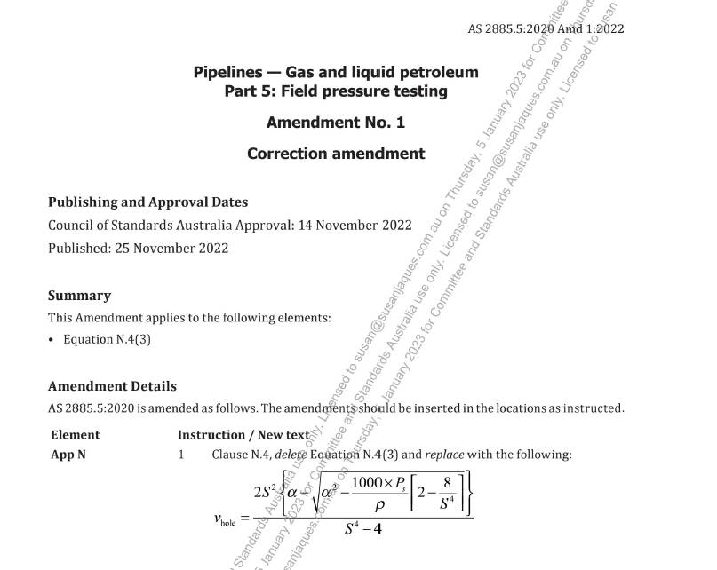 AS2885.5:2020 Correction Amendment No 1 | AS2885-INFO.blog